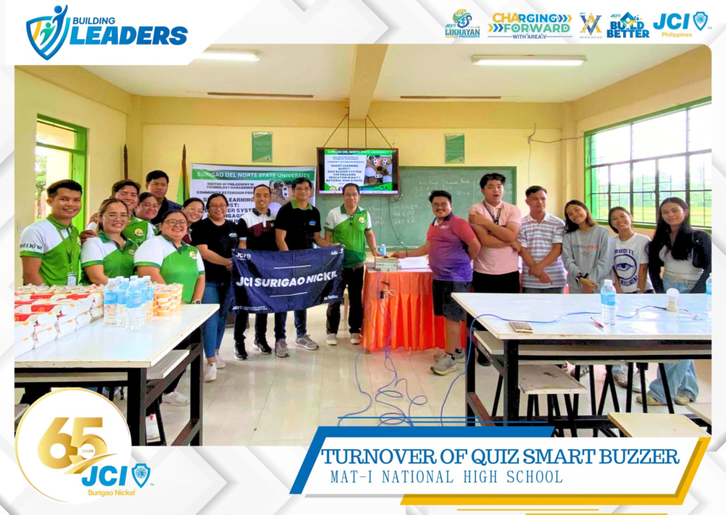 Turnover of the “Smart Quiz Buzzer System” - JCI Surigao Nickel